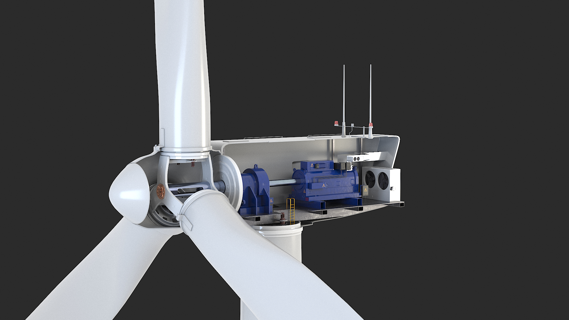 Offshore Wind Turbine With Mechanisms 3D Model - TurboSquid 2076438