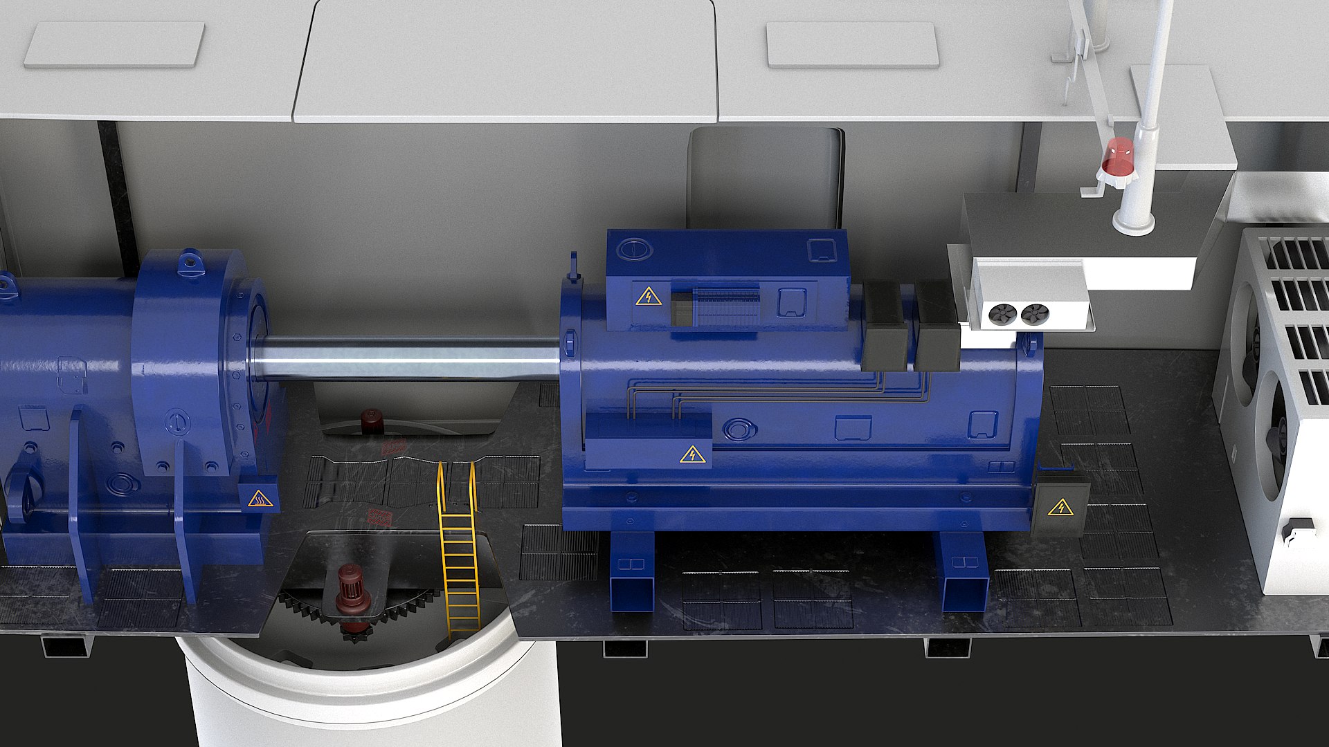 Offshore Wind Turbine With Mechanisms 3D Model - TurboSquid 2076438