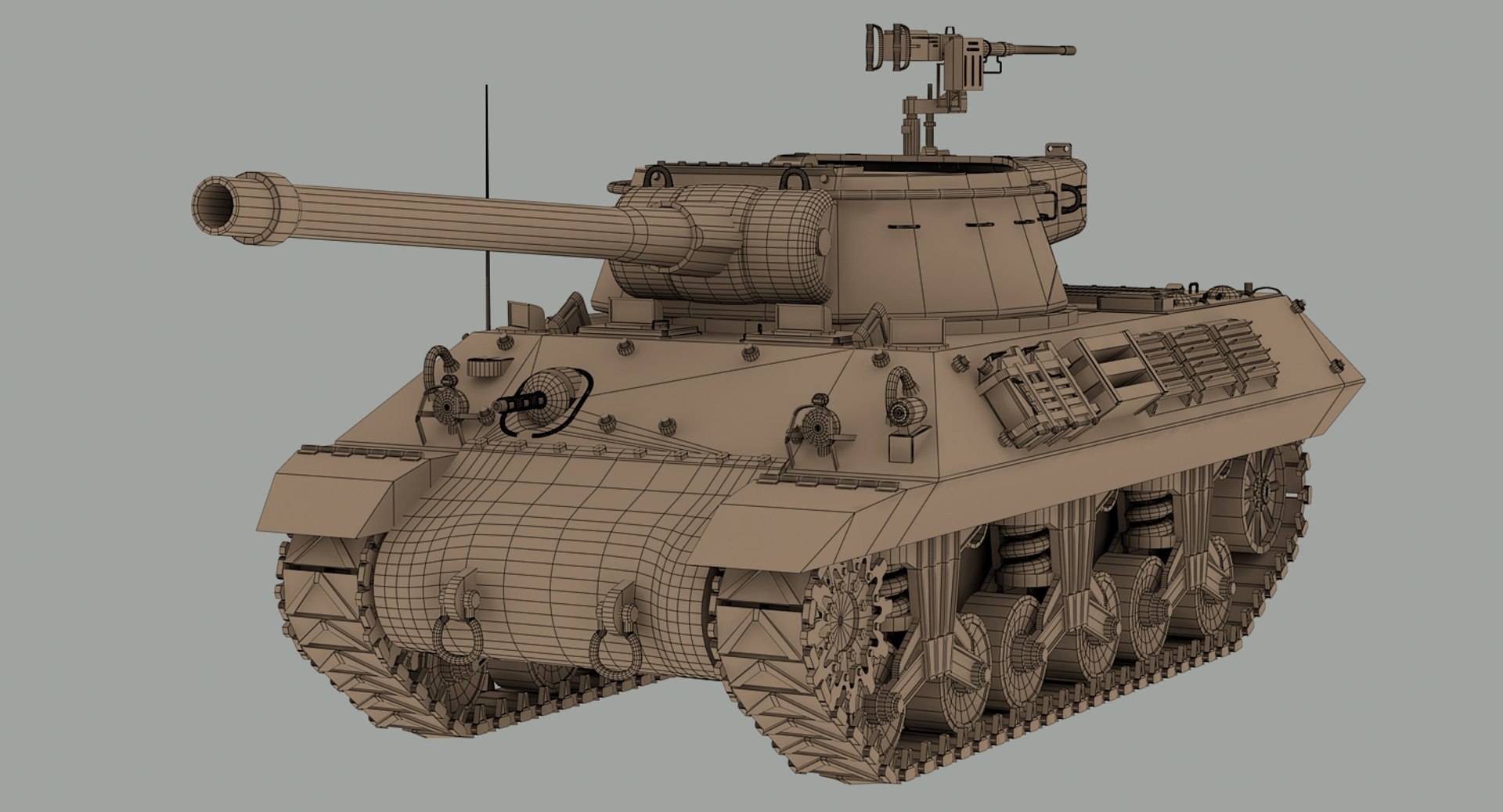 3d Model Ww2 M36 Jackson Tank Destroyer