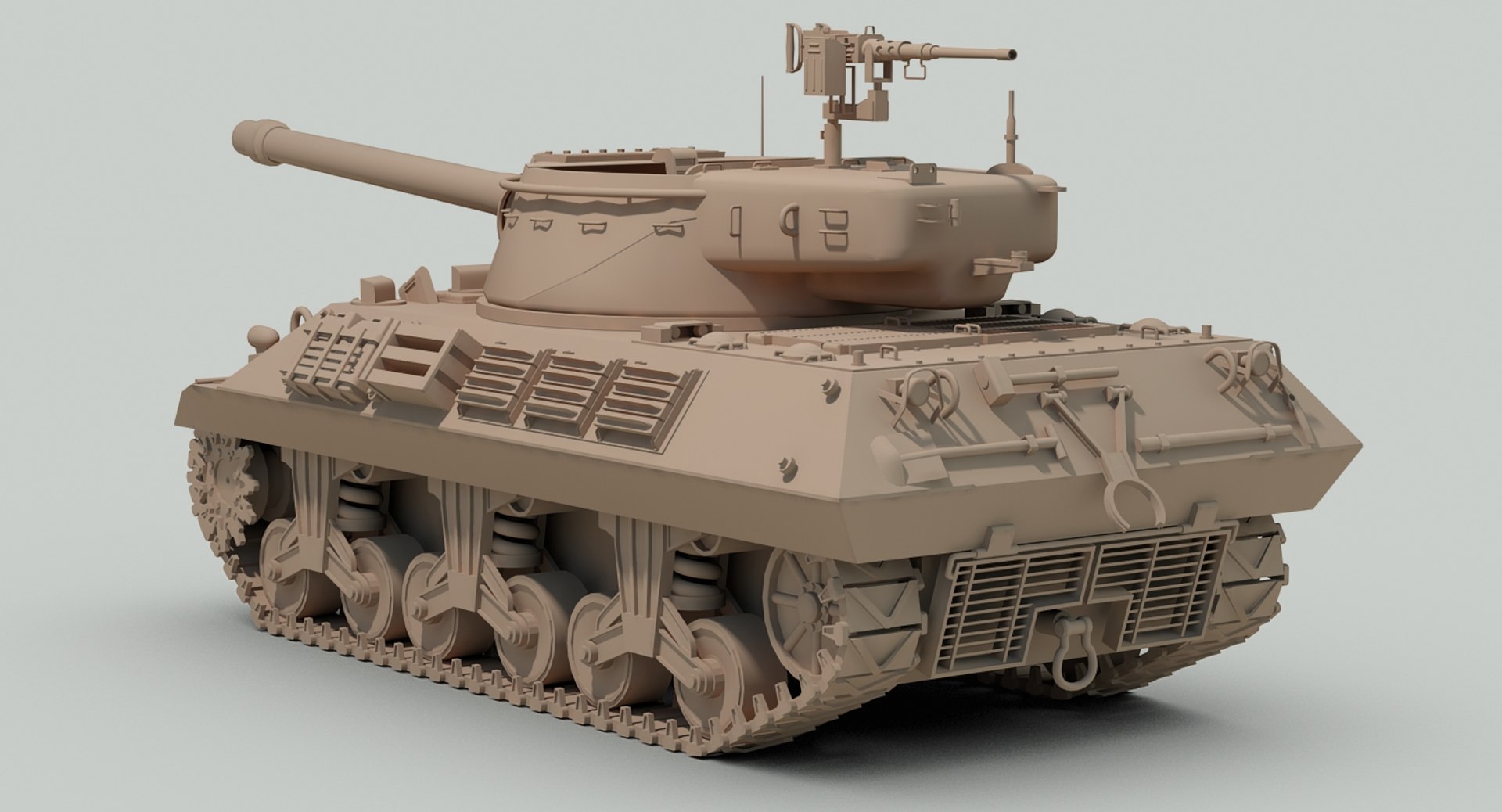 3d Model Ww2 M36 Jackson Tank Destroyer