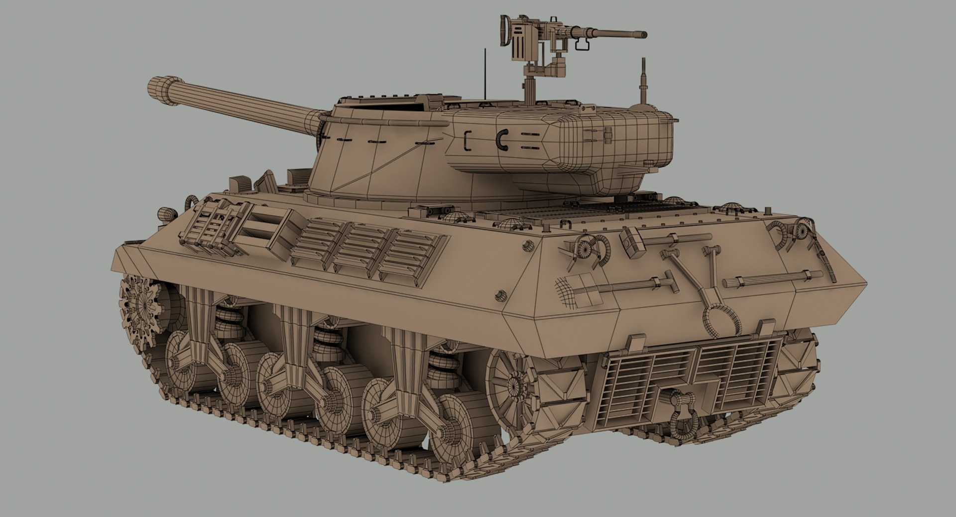 3d Model Ww2 M36 Jackson Tank Destroyer
