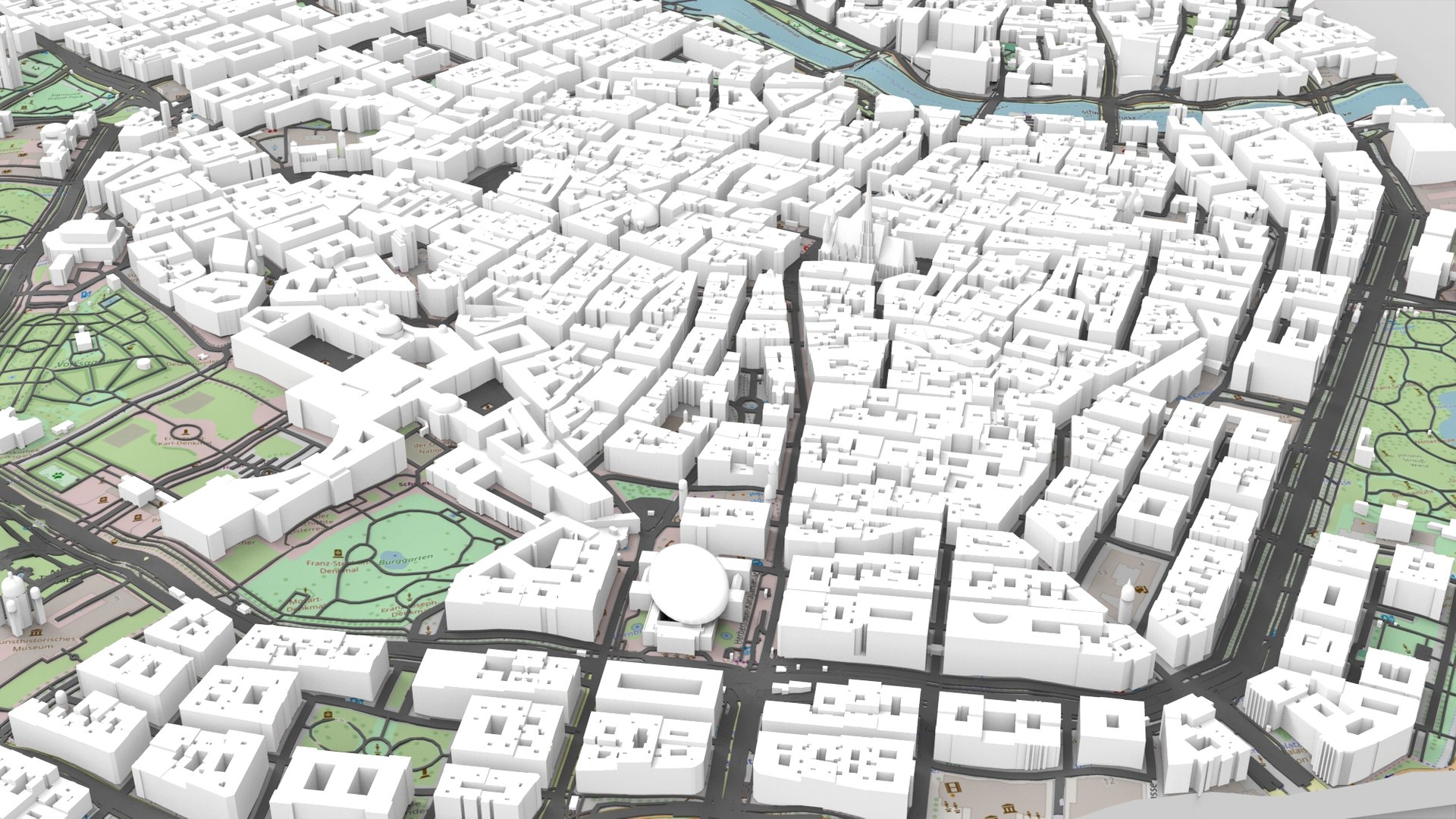 3D Cityscape Vienna Austria - TurboSquid 2408242