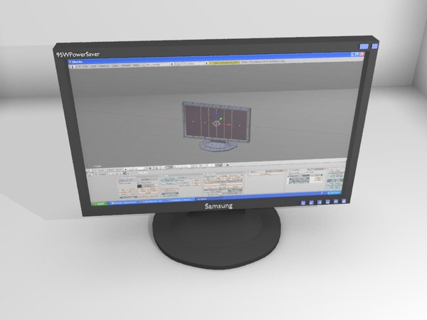 free samsung monitor 3d model