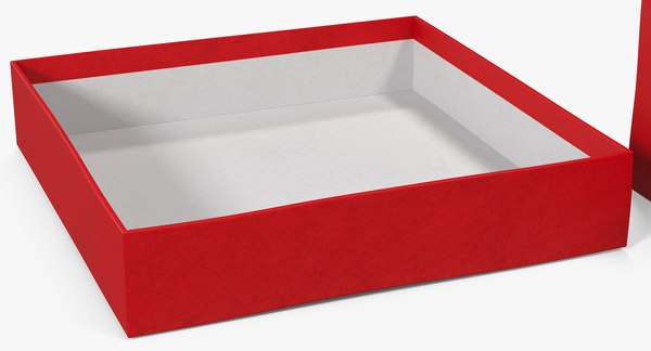 Gift box red 2 3D - TurboSquid 1201116