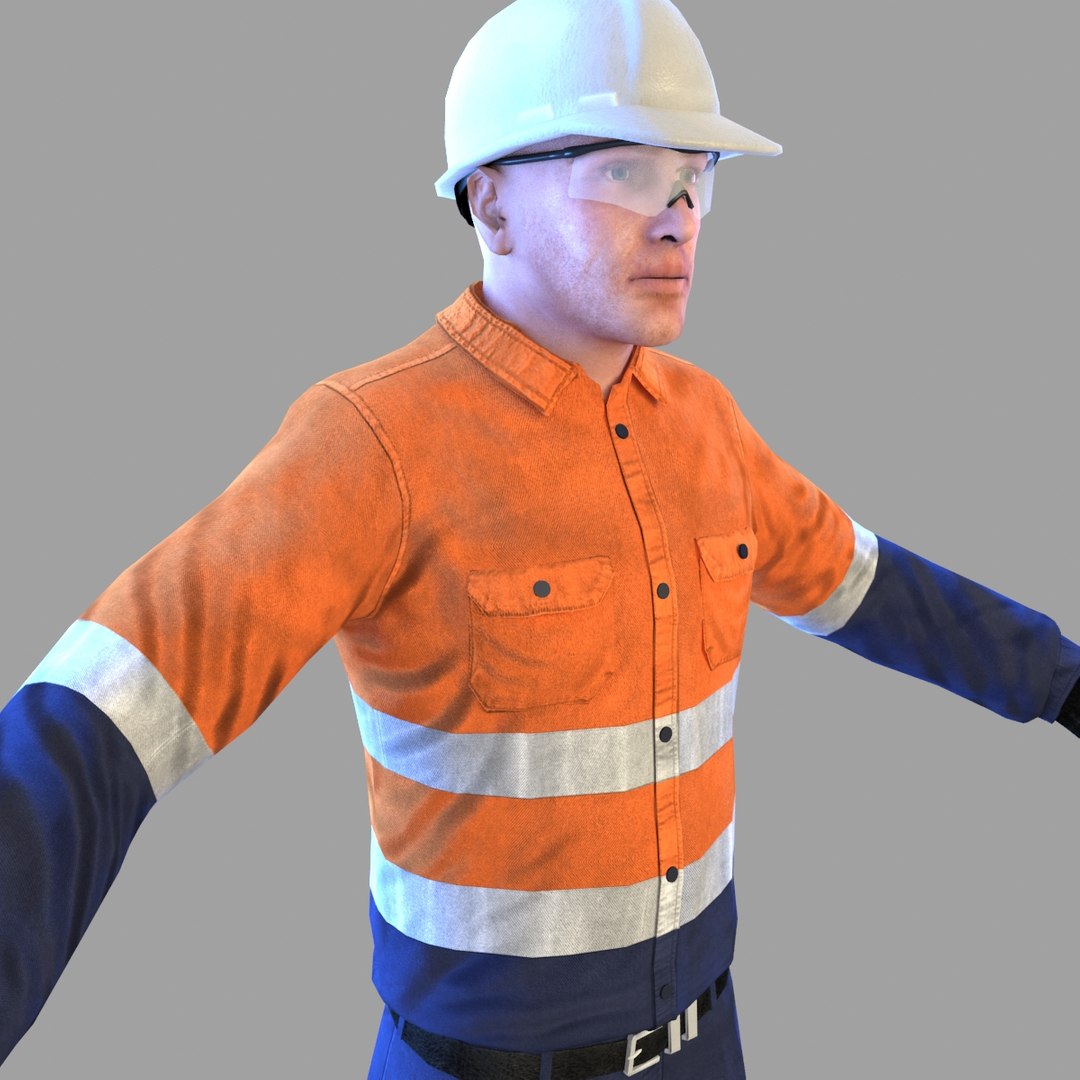 3D rigged safety man - TurboSquid 1485991