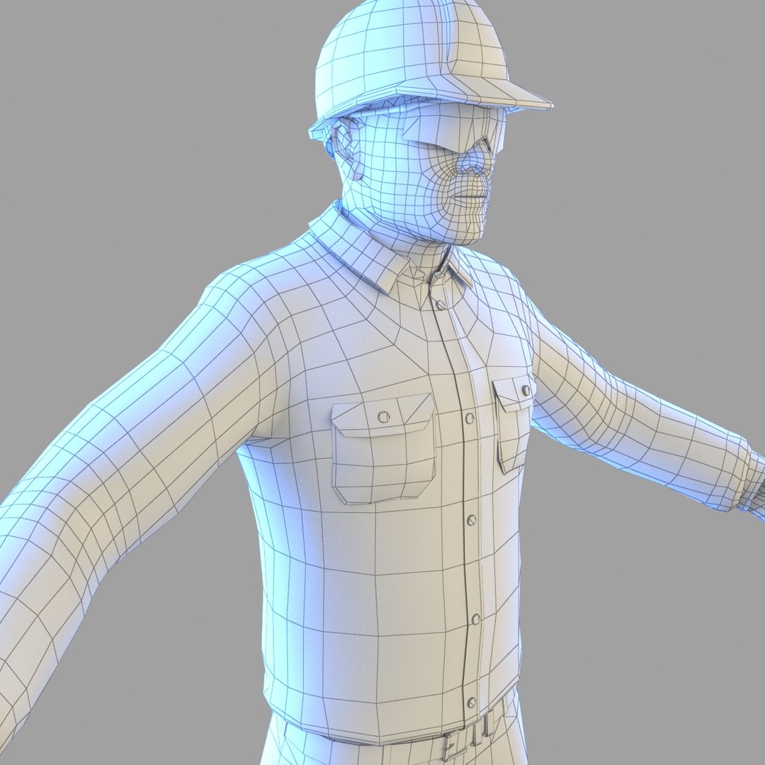 3D rigged safety man - TurboSquid 1485991
