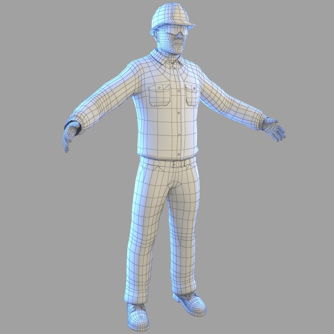 3D rigged safety man - TurboSquid 1485991
