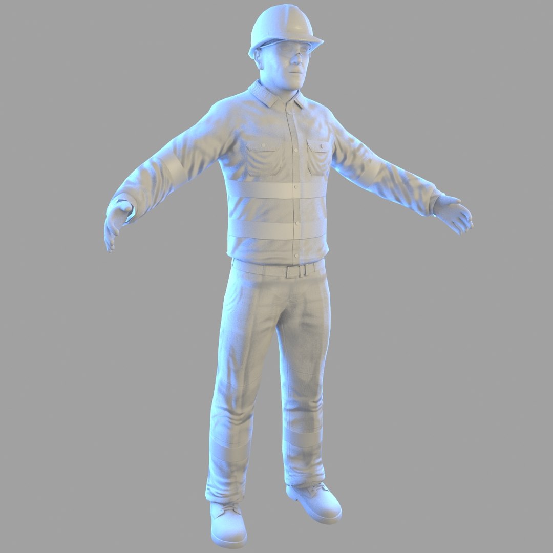 3D rigged safety man - TurboSquid 1485991