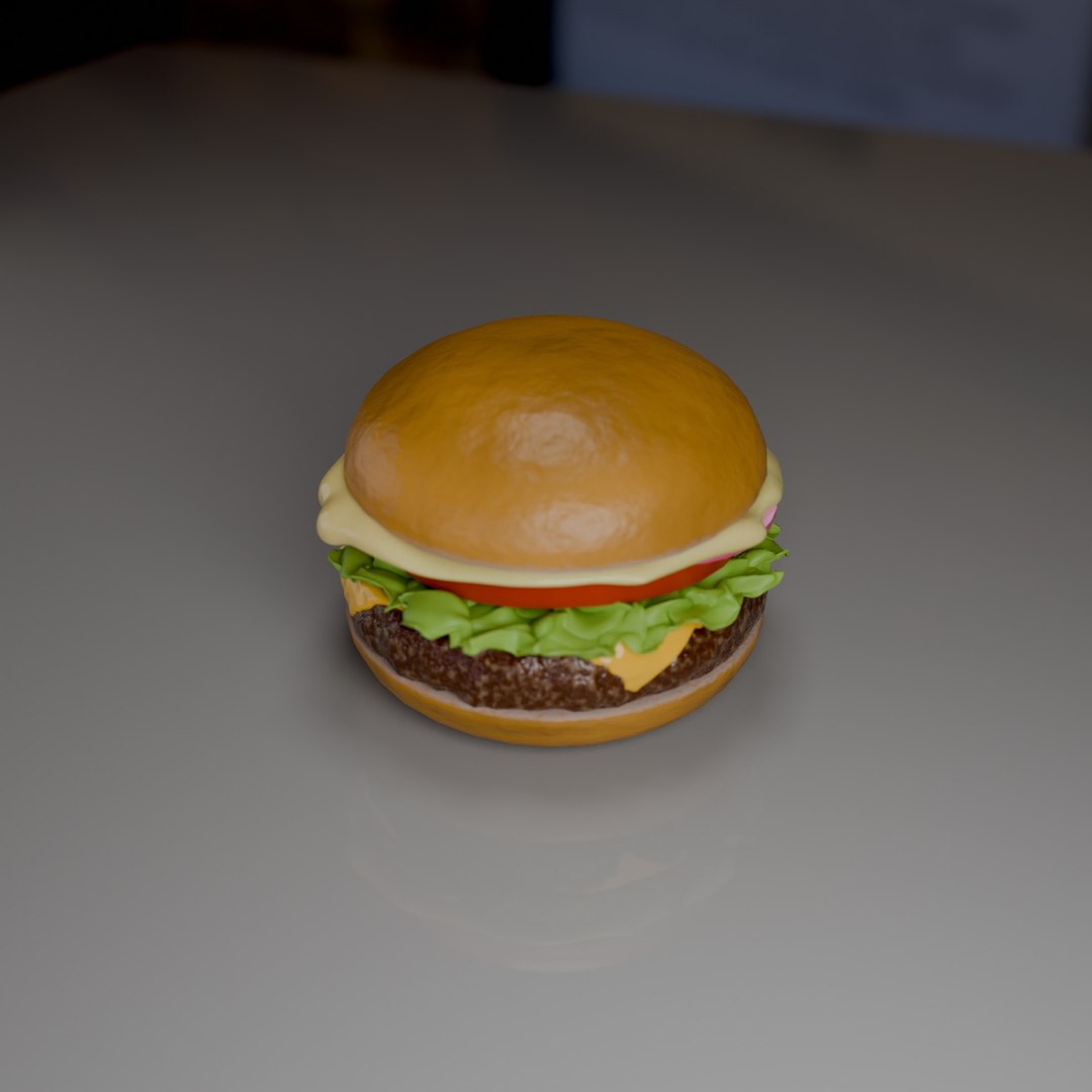 3D Burger 3d Model - TurboSquid 2245936