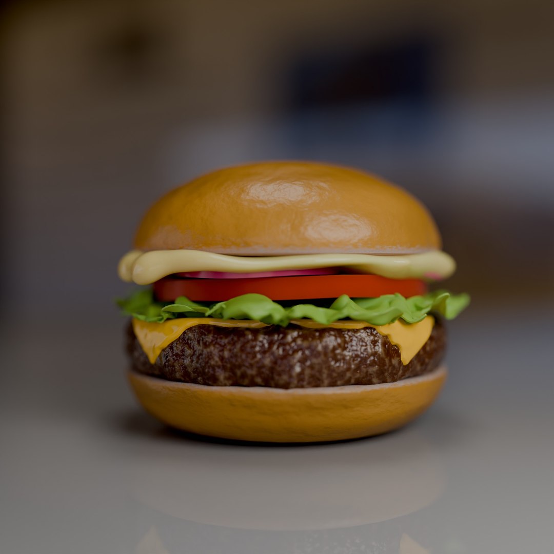 3D Burger 3d Model - TurboSquid 2245936