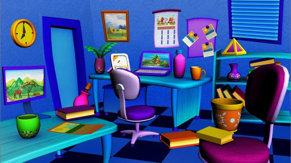 modelo 3d Paquete de oficina de dibujos animados - TurboSquid 2136584