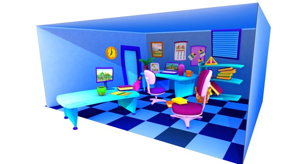 modelo 3d Paquete de oficina de dibujos animados - TurboSquid 2136584