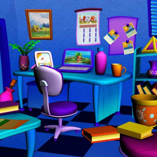 modelo 3d Paquete de oficina de dibujos animados - TurboSquid 2136584