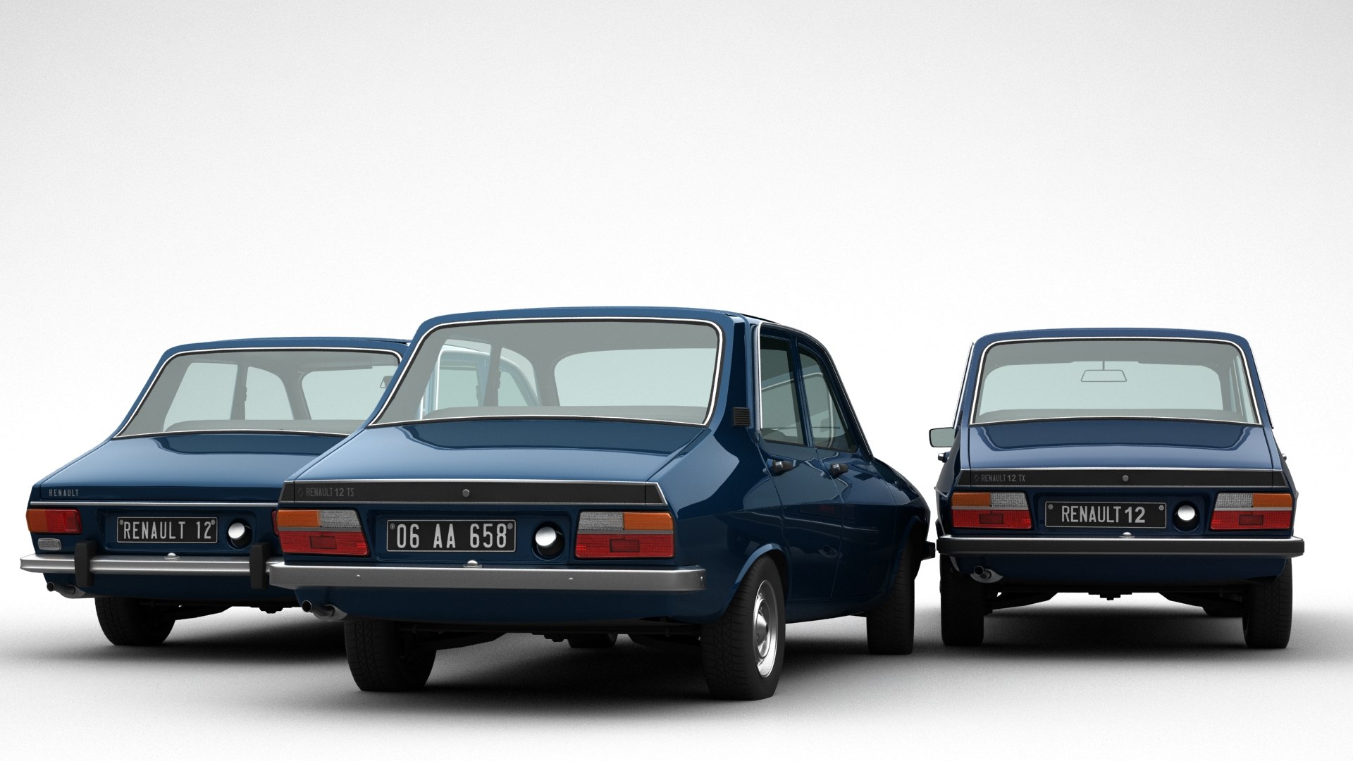 Renault 12 TL - TS - TX Pack 3D - TurboSquid 2011021