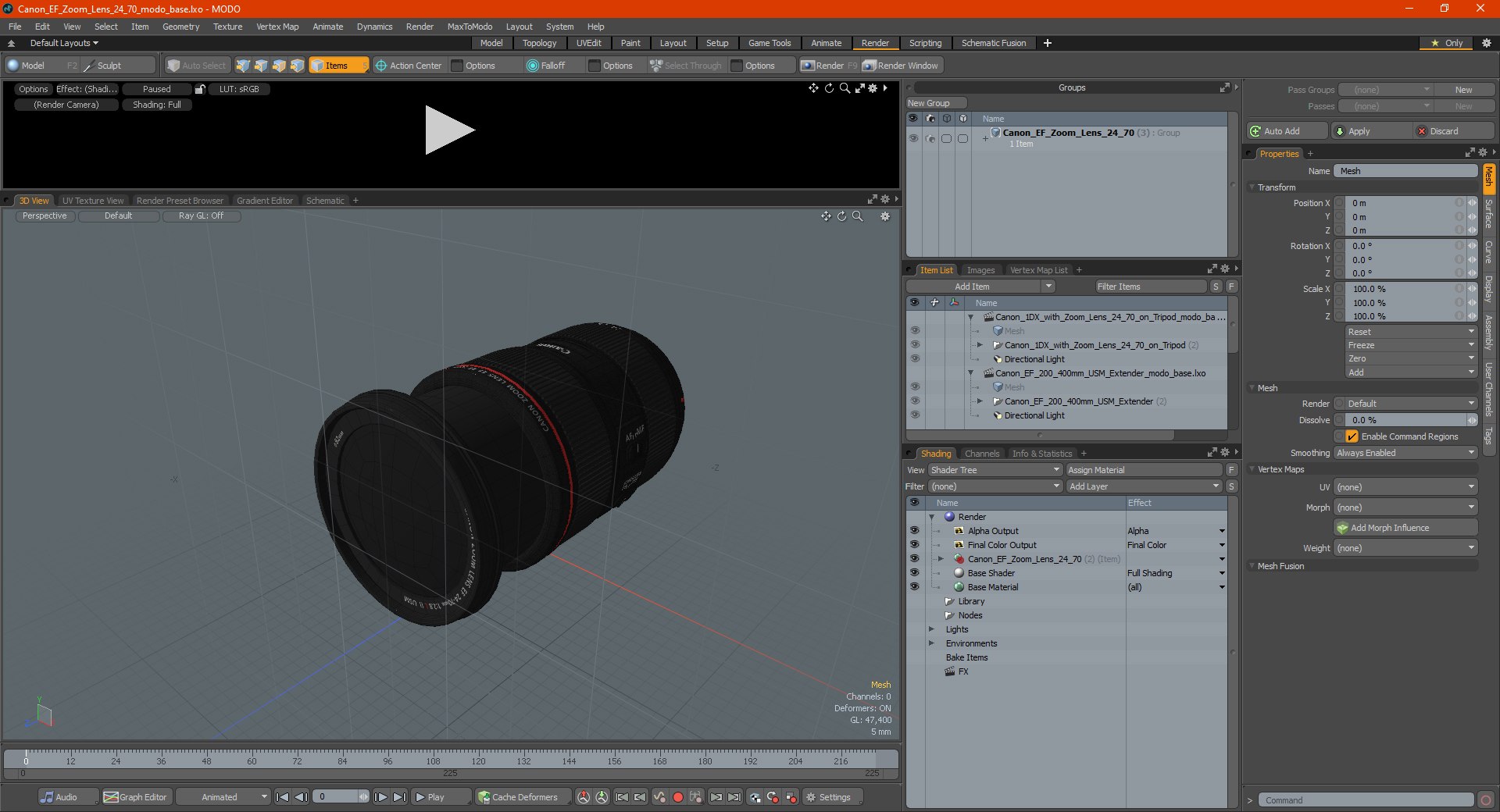 3D canon ef zoom lens model - TurboSquid 1586889