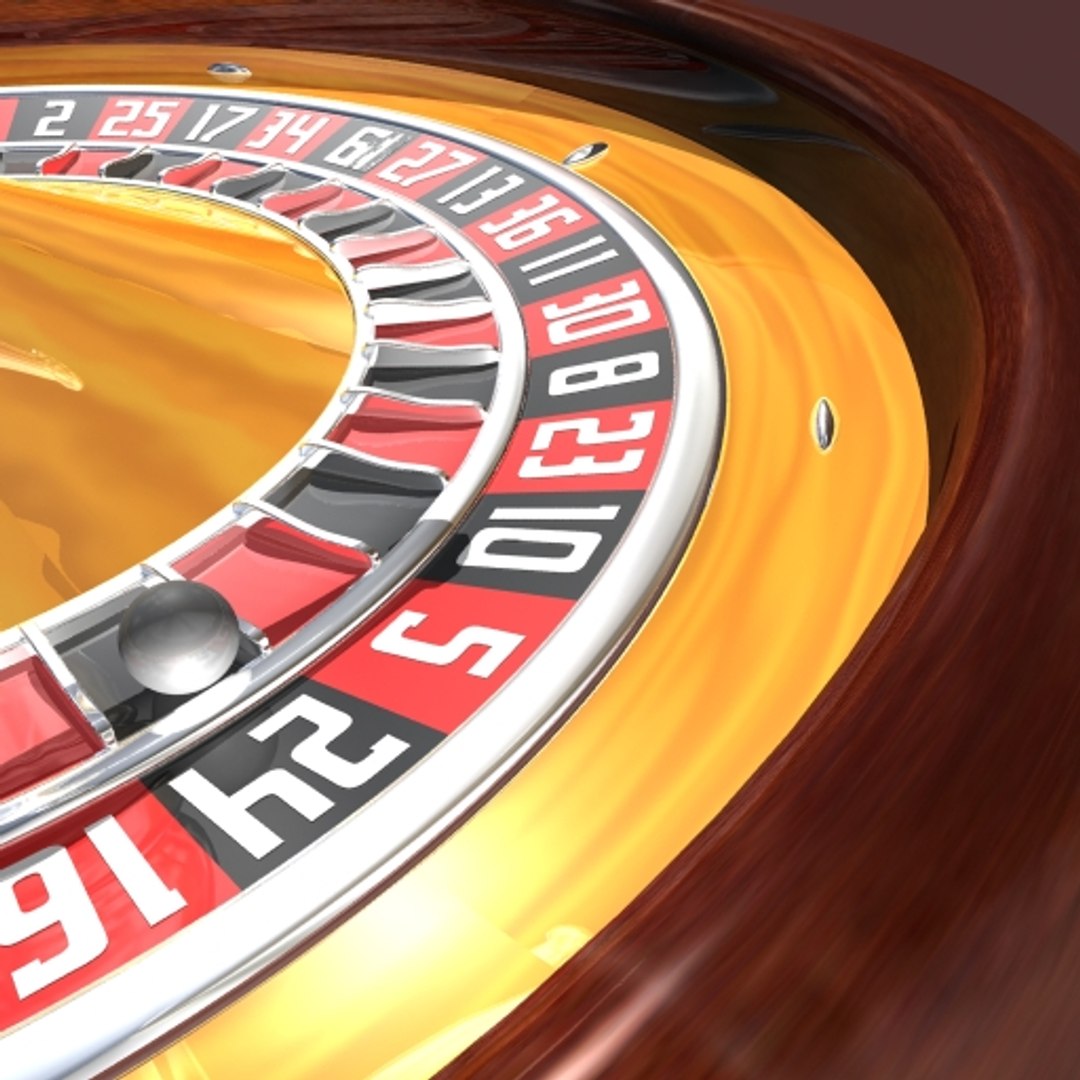 3d model of roulette wheel style