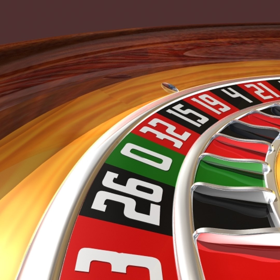 3d model of roulette wheel style