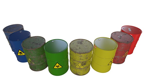 Tambor de aço químico Modelo 3D - TurboSquid 1698379