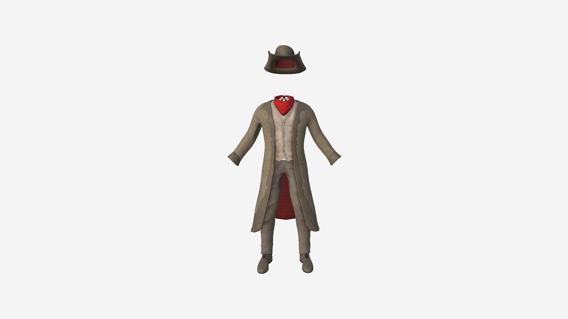 3D Cowboy Outfit A05 - Character Fashion Design Model - TurboSquid 1865813