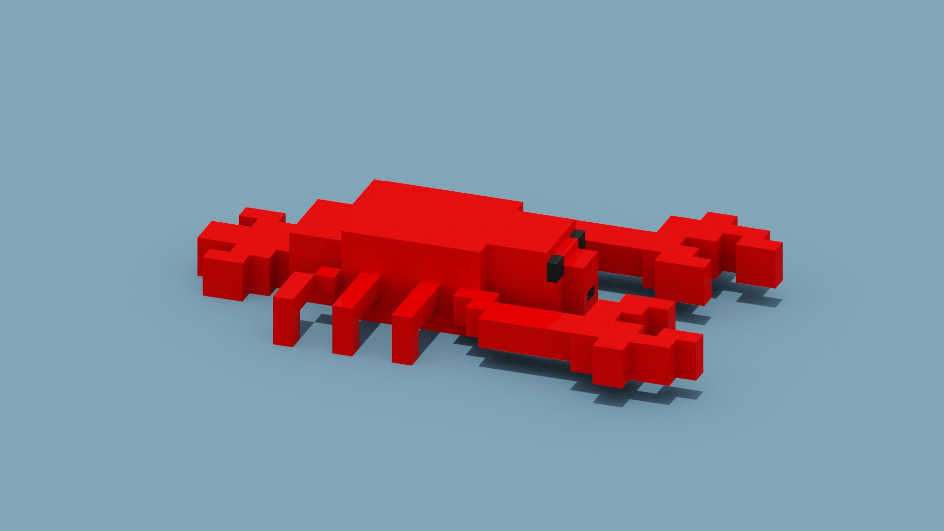 Voxel Lobster 3D - TurboSquid 1970167