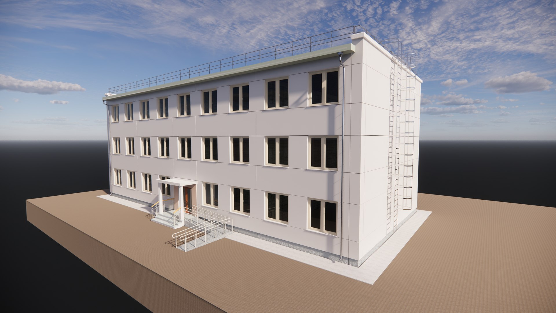 Office building model - TurboSquid 1935400