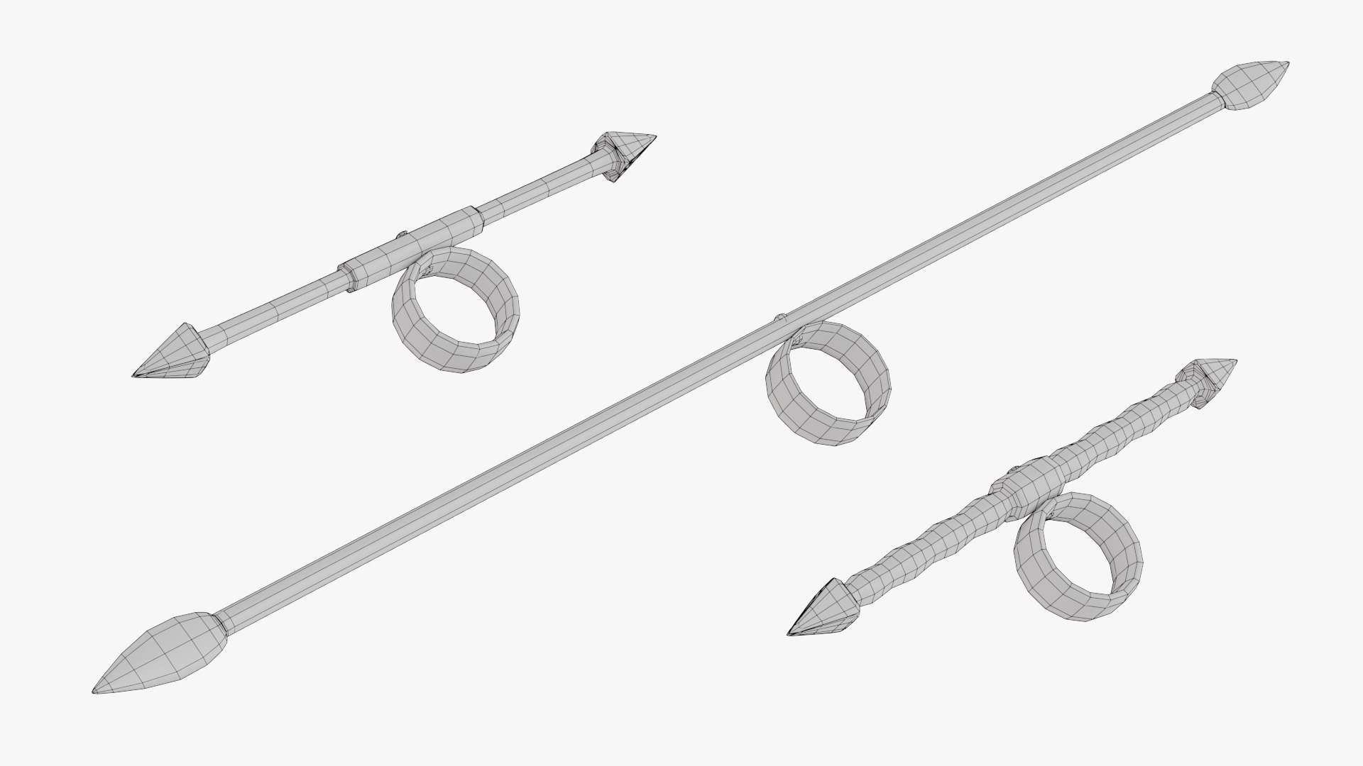 3D Japanese Brass Knuckles Pack - TurboSquid 2253356