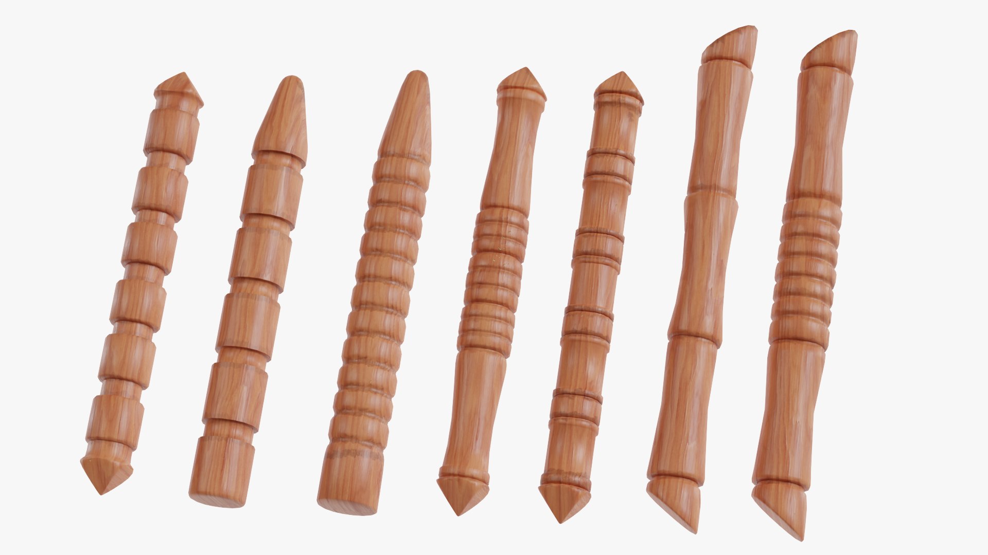 3D Japanese Brass Knuckles Pack - TurboSquid 2253356