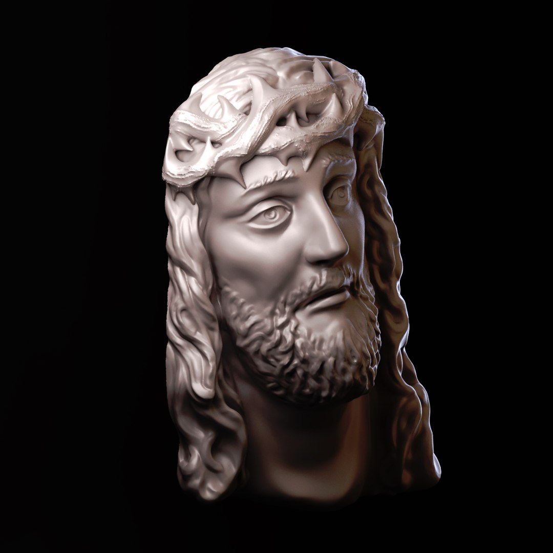 Jesus Face Model - TurboSquid 1174185