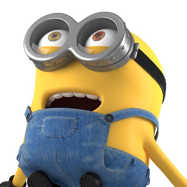 short eyed minion pose 3d 3ds