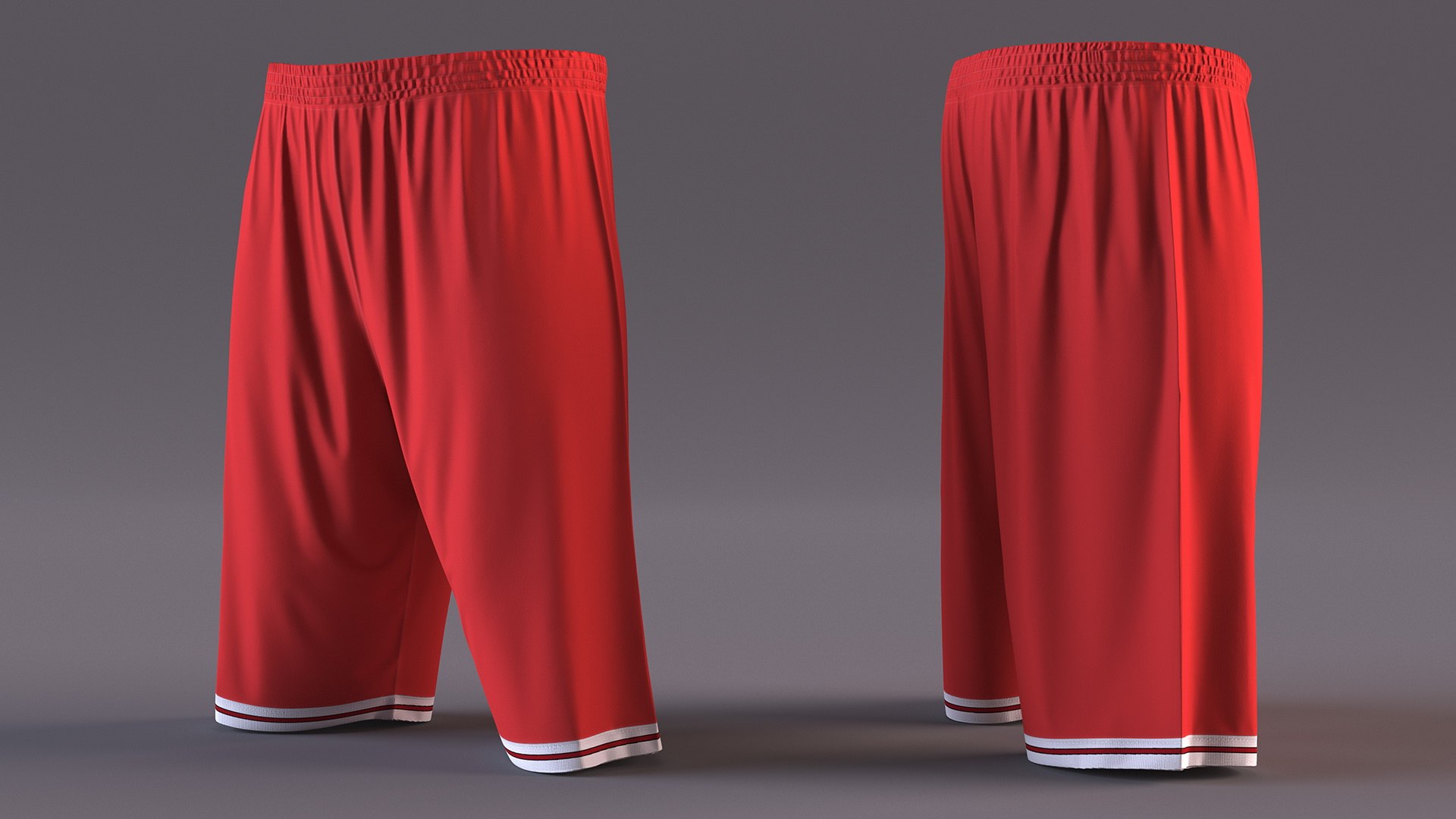 3d Athletic Basketball Shorts Model Turbosquid 2225123