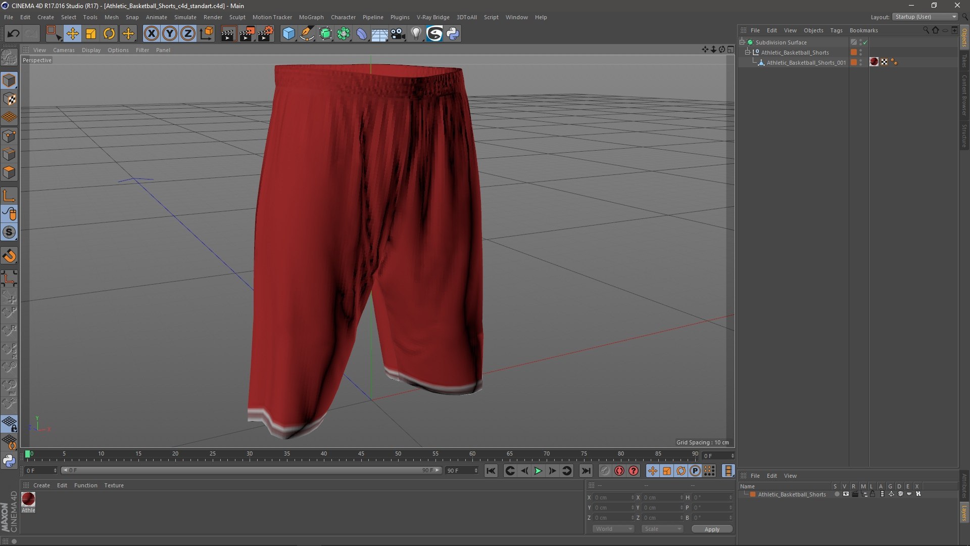 3D Athletic Basketball Shorts Model - TurboSquid 2225123