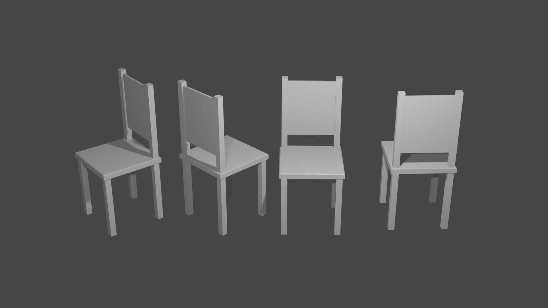 3D Simple Chairs - TurboSquid 1562902