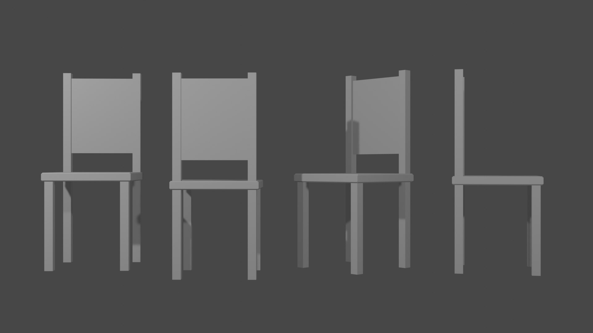 3D Simple Chairs - TurboSquid 1562902