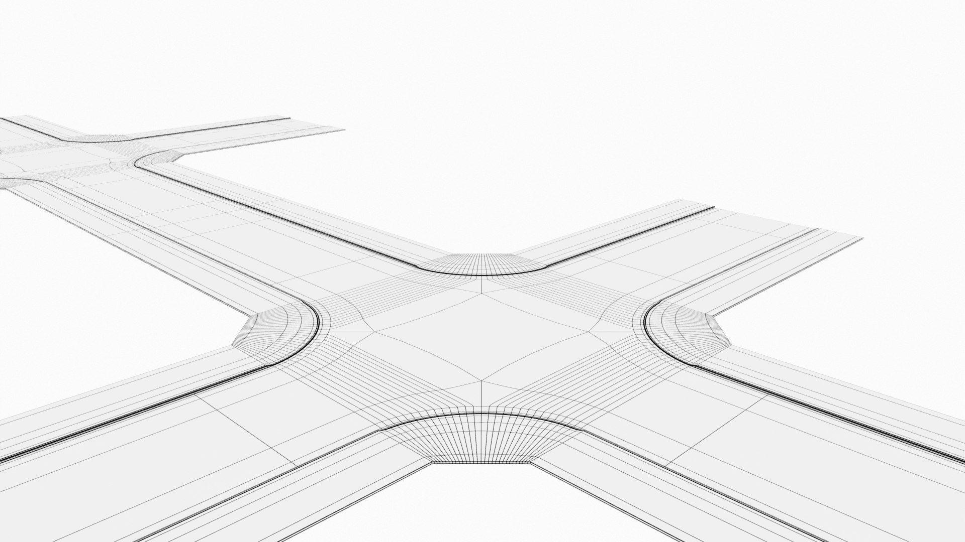City Street Intersection 04 3D Model - TurboSquid 2162640