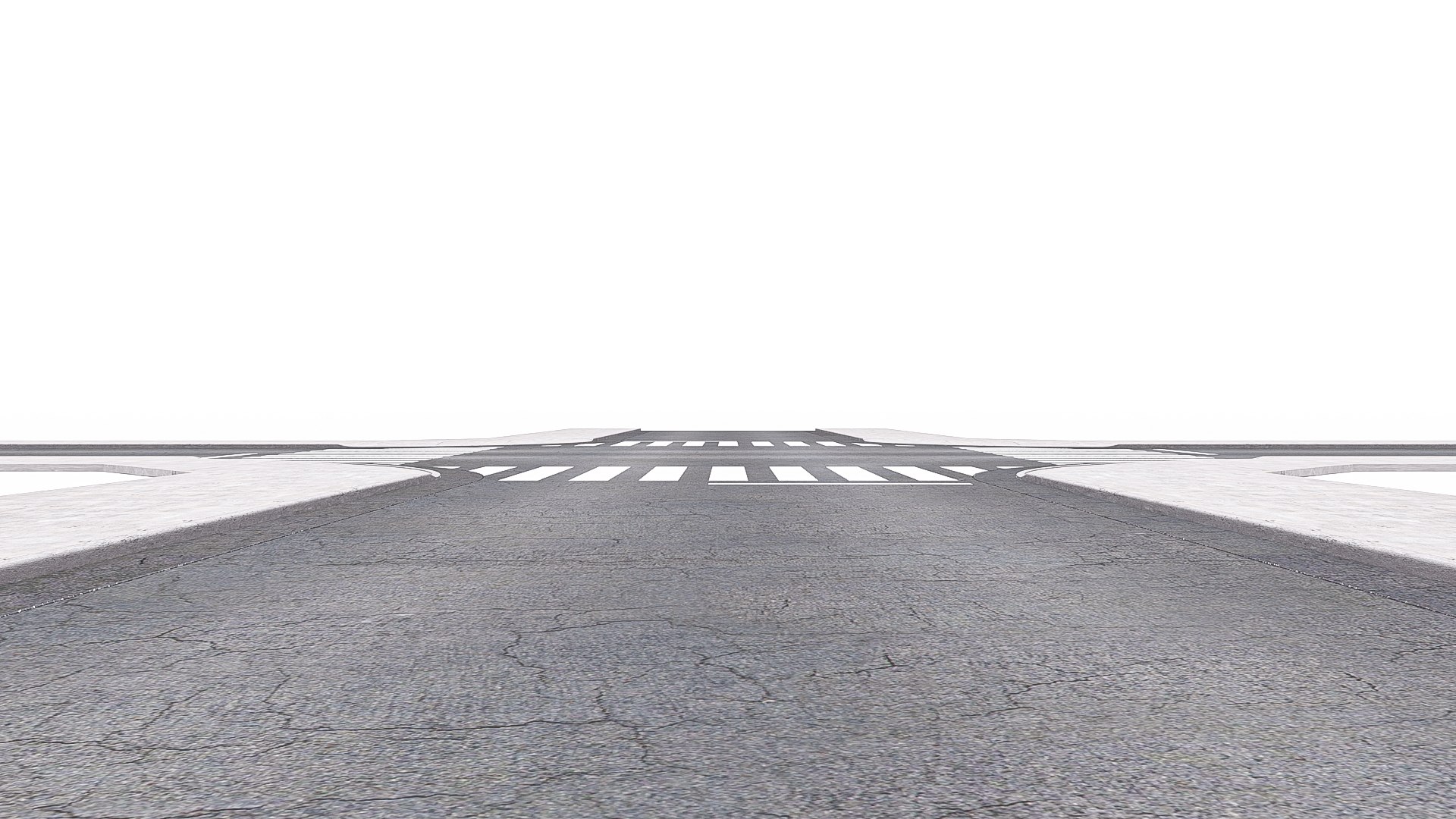 City Street Intersection 04 3D Model - TurboSquid 2162640