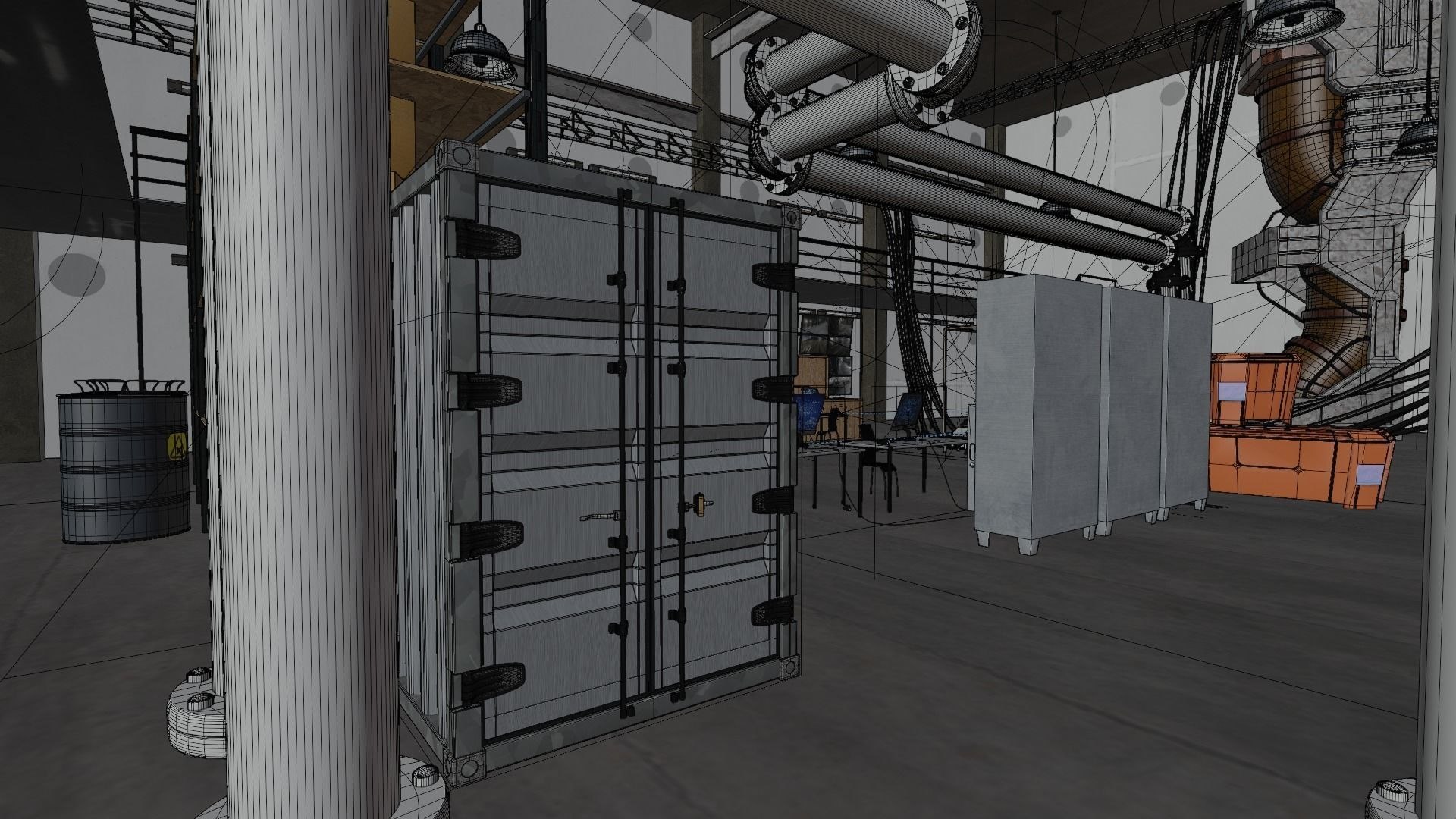 Factory Lab 3D Model - TurboSquid 2410692