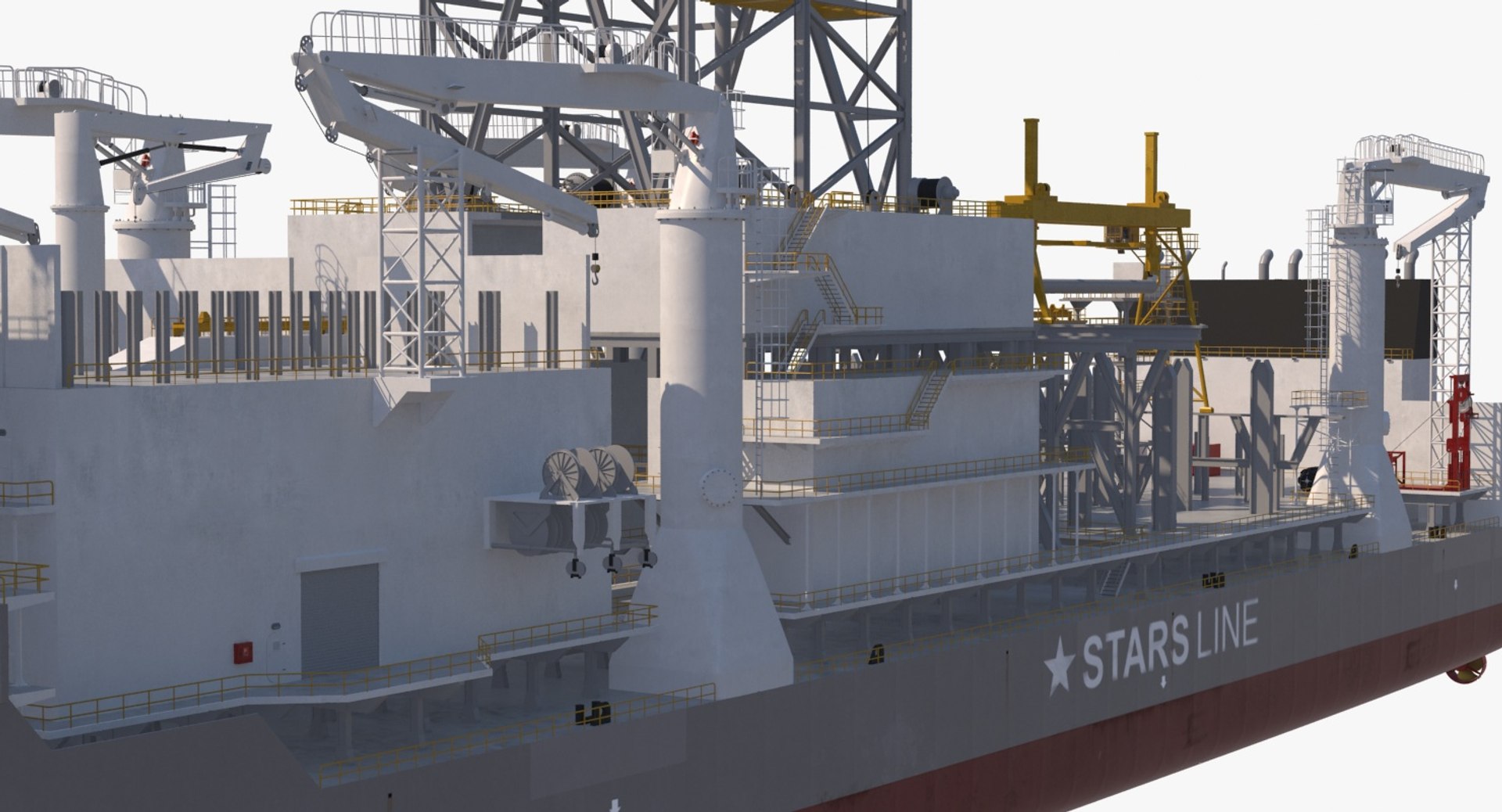 Oil Drilling Vessel Drillship Model - TurboSquid 1234546
