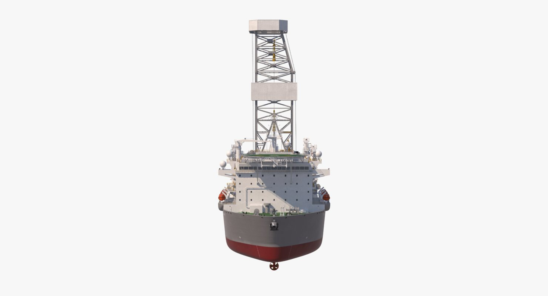 Oil Drilling Vessel Drillship Model - TurboSquid 1234546