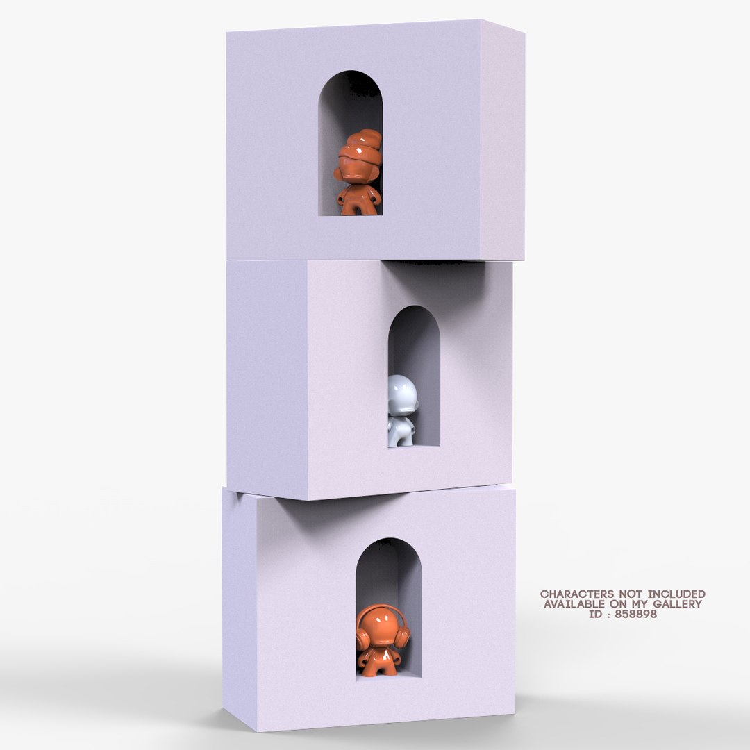 3 Niches Objects 3d C4d