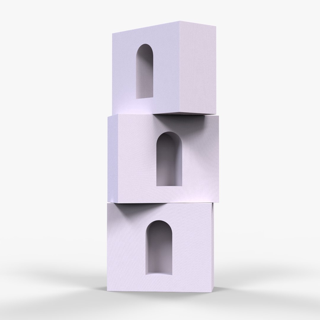 3 Niches Objects 3d C4d
