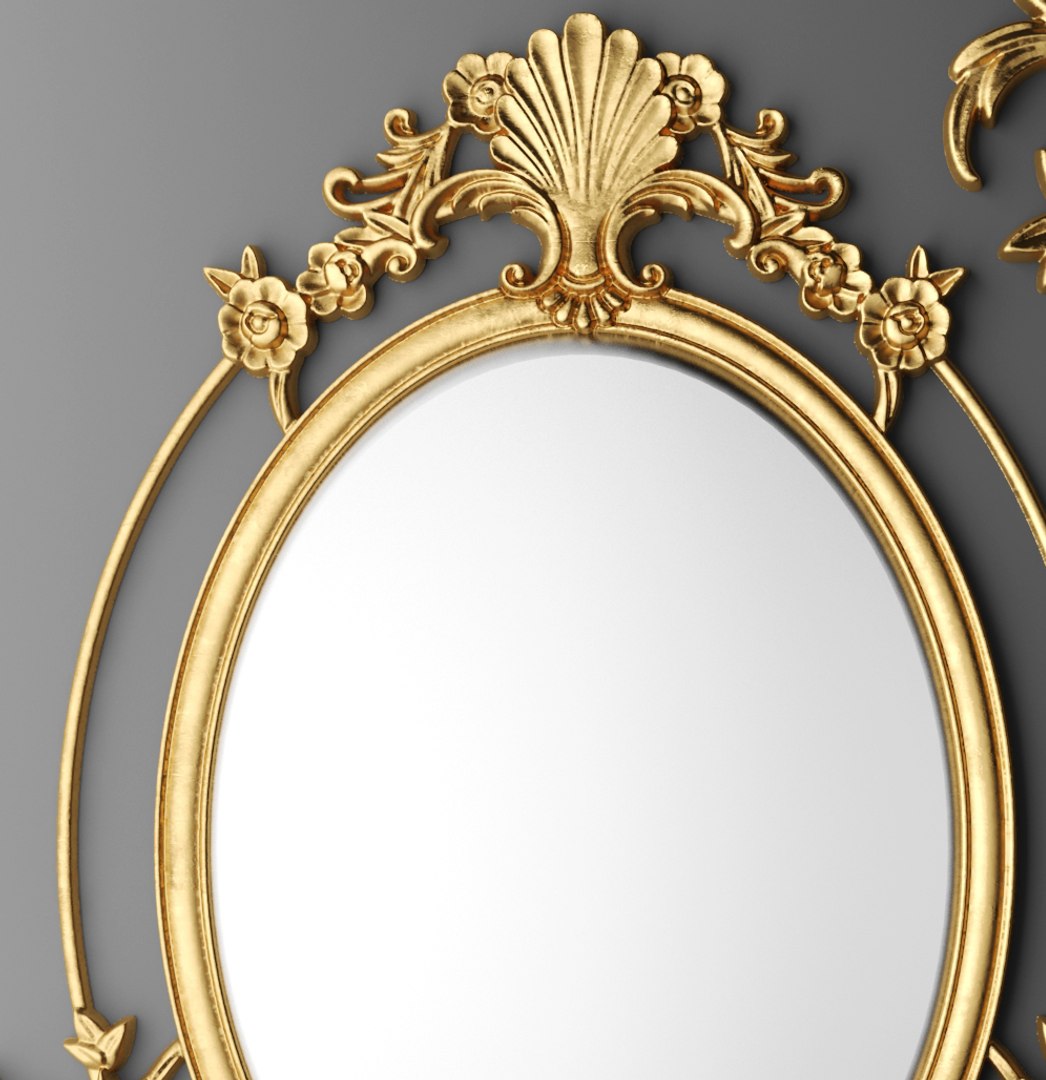 Baroque Oval Frame 3d Max