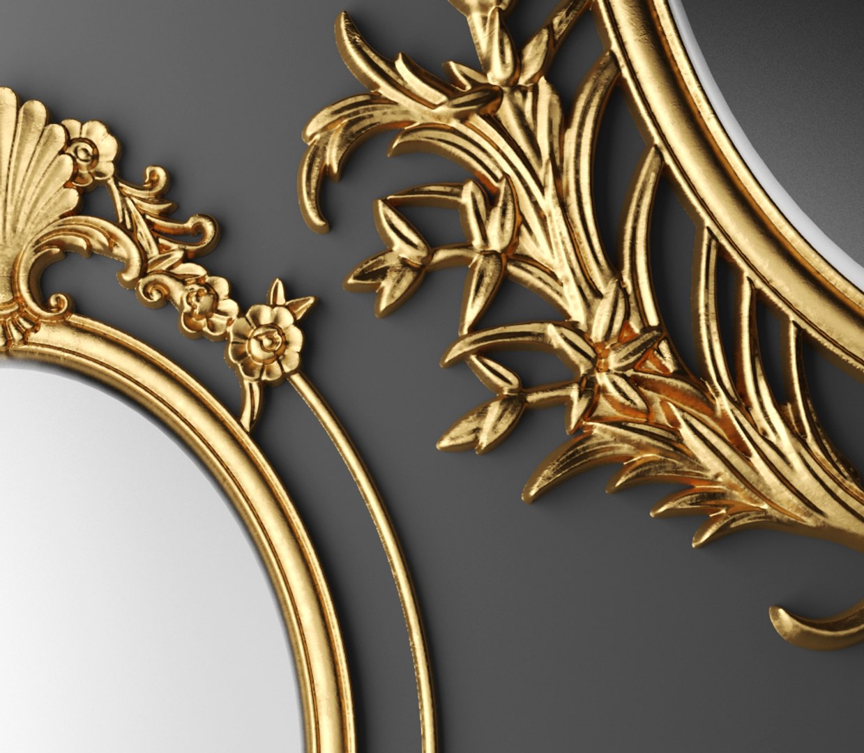 Baroque Oval Frame 3d Max