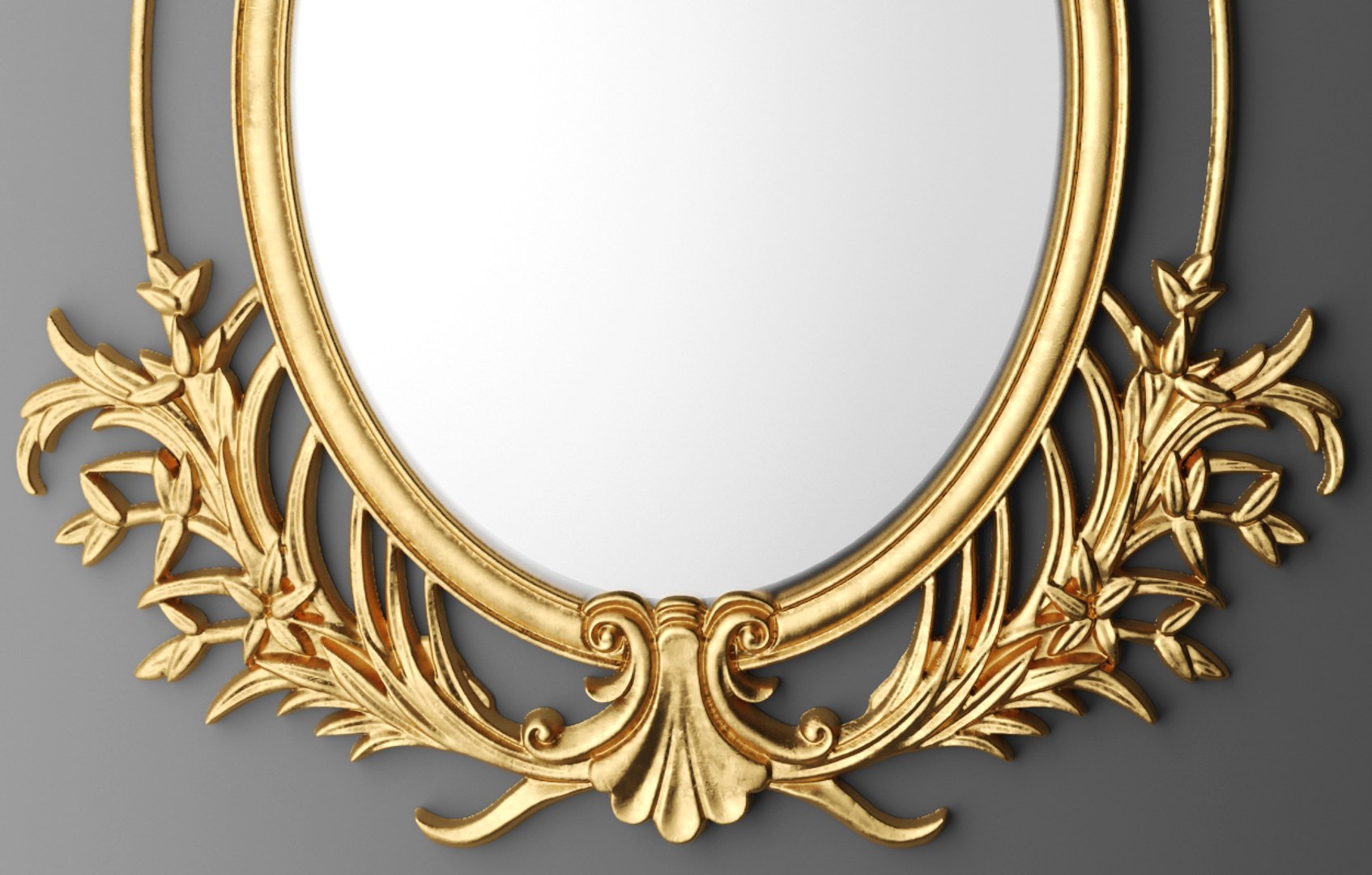 Baroque Oval Frame 3d Max