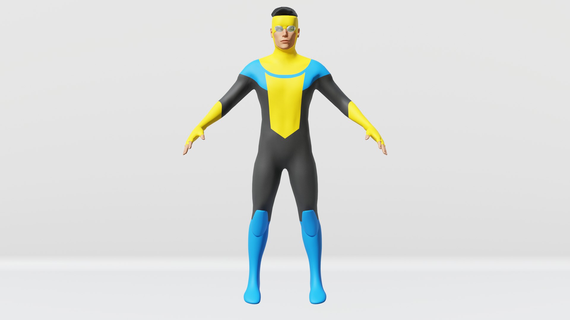 3D Invincible 3D Model FACE AND BODY RIGGED Model - TurboSquid 1907772