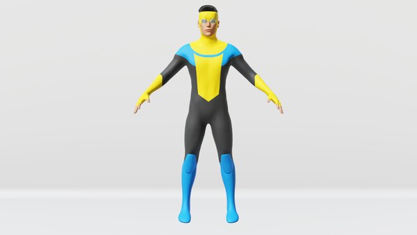 modelo 3d Invincible 3D Model FACE AND BODY RIGGED - TurboSquid 1907772