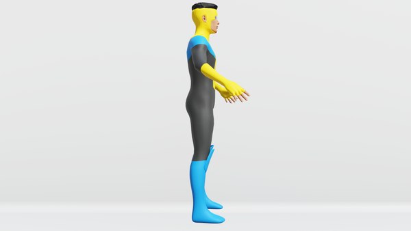 modelo 3d Invincible 3D Model FACE AND BODY RIGGED - TurboSquid 1907772