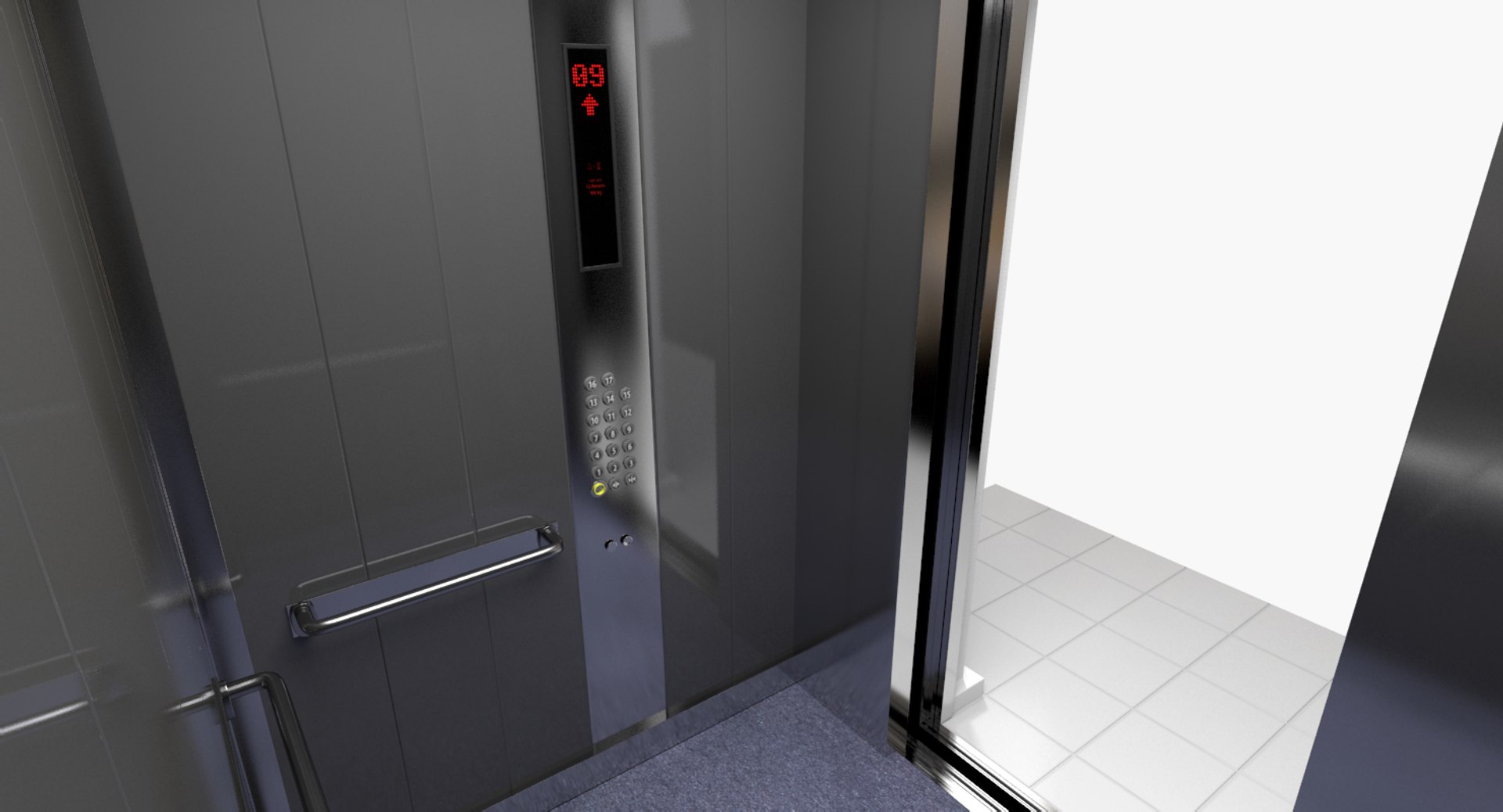 Elevator Buttons 3d Fbx