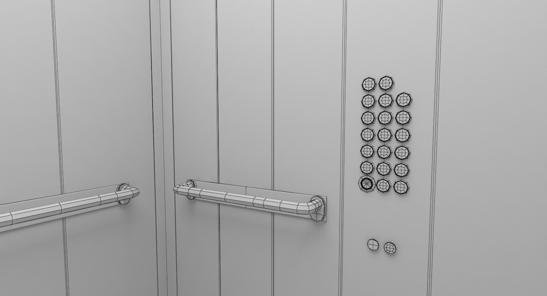 Elevator Buttons 3d Fbx