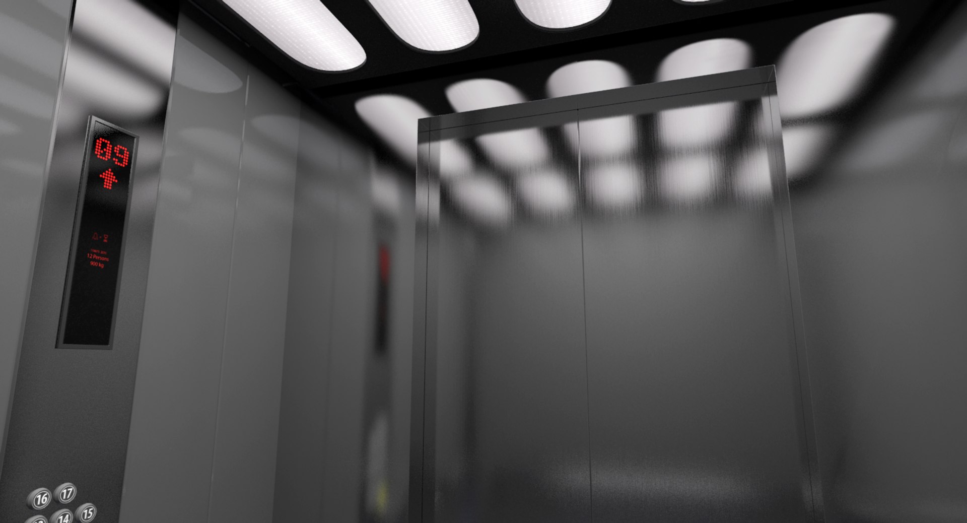 Elevator Buttons 3d Fbx