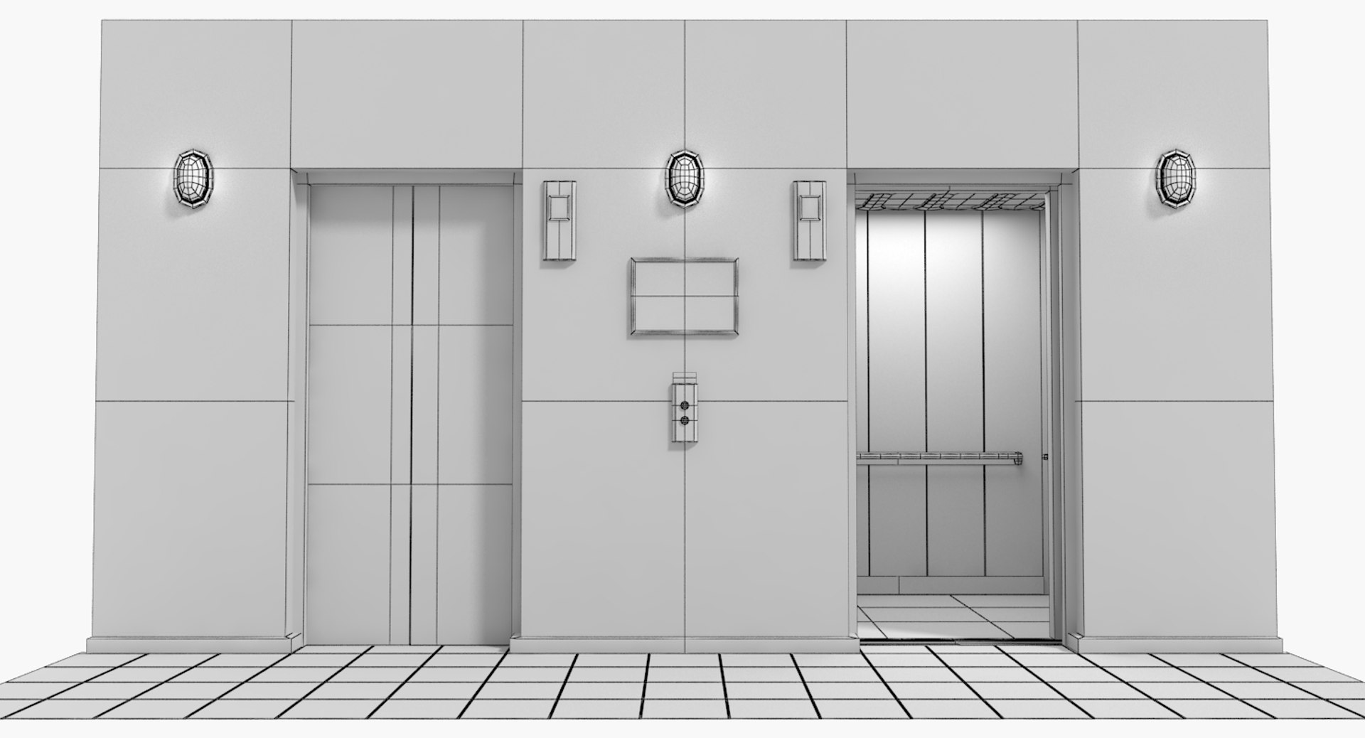 Elevator Buttons 3d Fbx